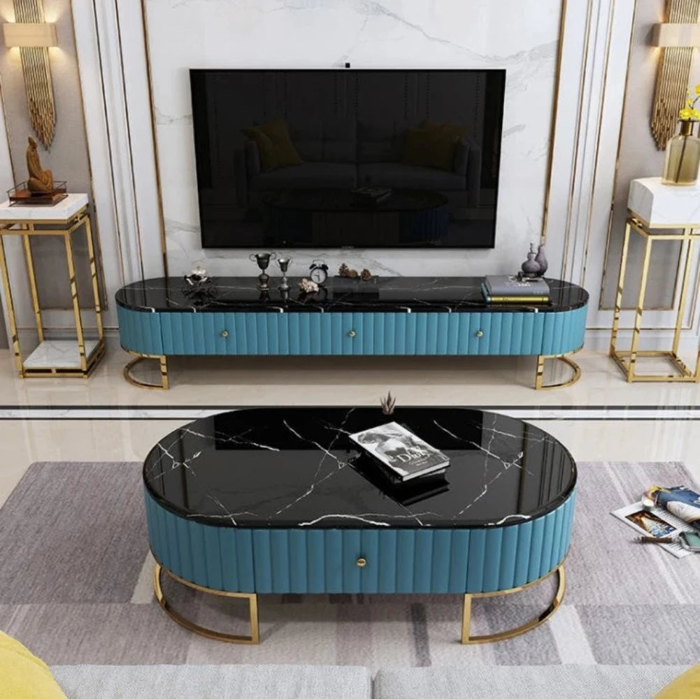 Urban Luxury TV Unit With Combo Center Table – The Maple Tree